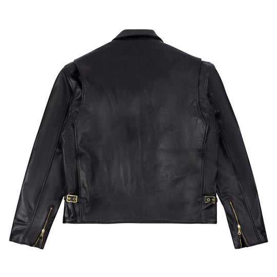 BECK® 777 Northeaster Flying Togs Black Genuine Horsehide Motorcycle J ...