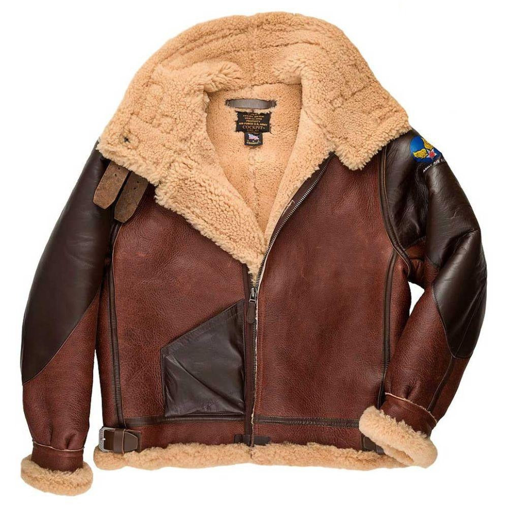 World War 2 Bomber Jacket | Sheepskin Bomber Jacket Men's – Legendary USA