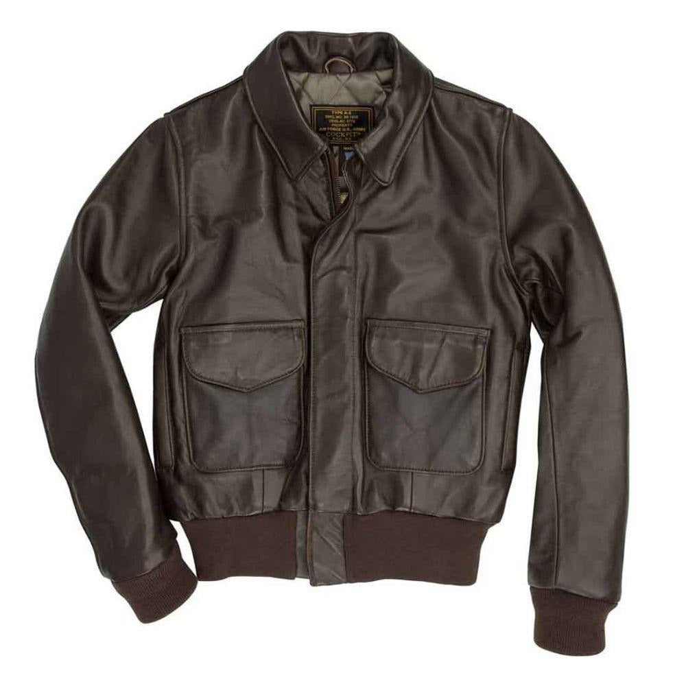 A-2 Flight Leather Jacket | Brown Lambskin Jacket – Legendary USA