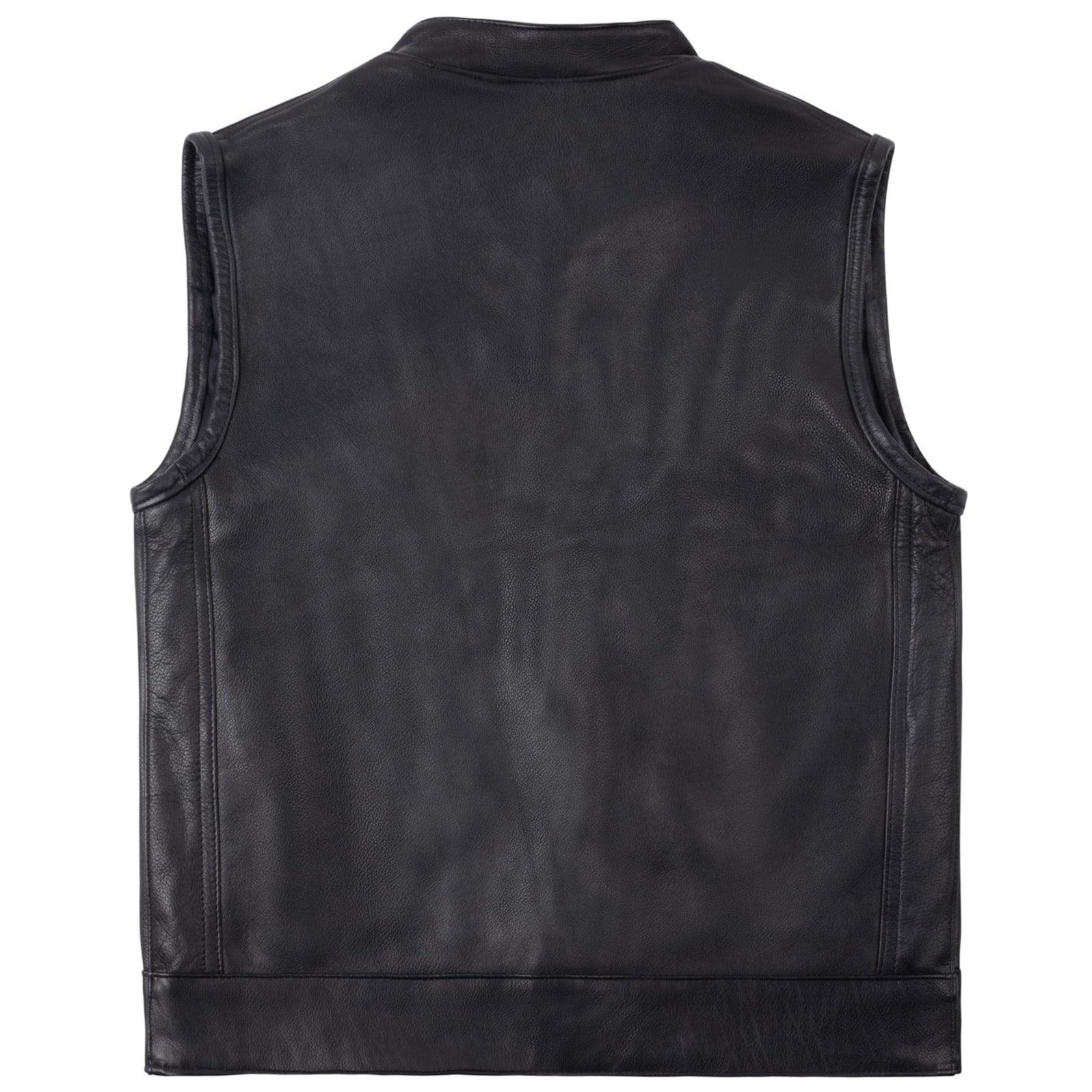 Legendary 'Outlaw' Men's Leather Motorcycle Vest | Legendary USA