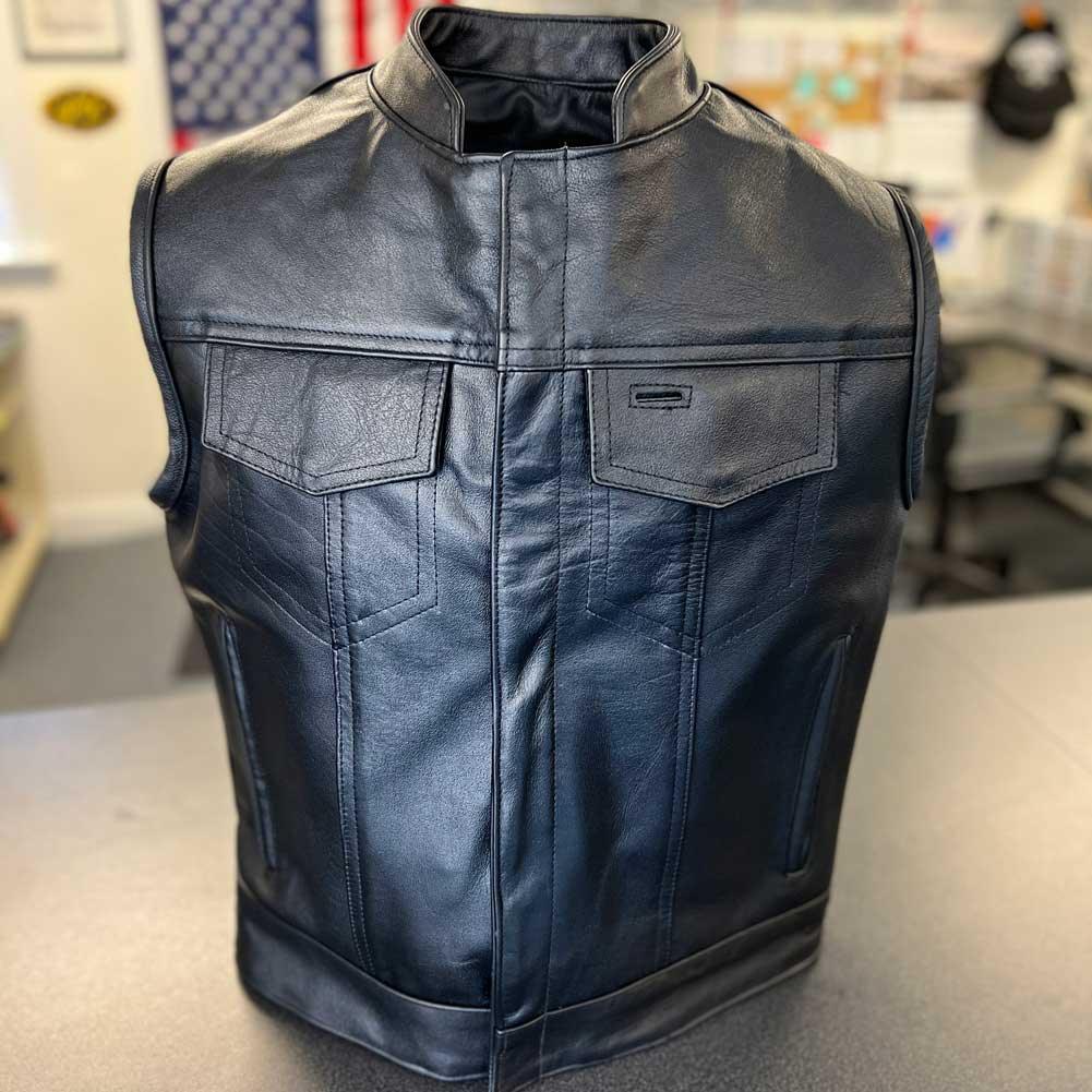 BECK® 566 Black Leather Horsehide Motorcycle Vest | Legendary USA