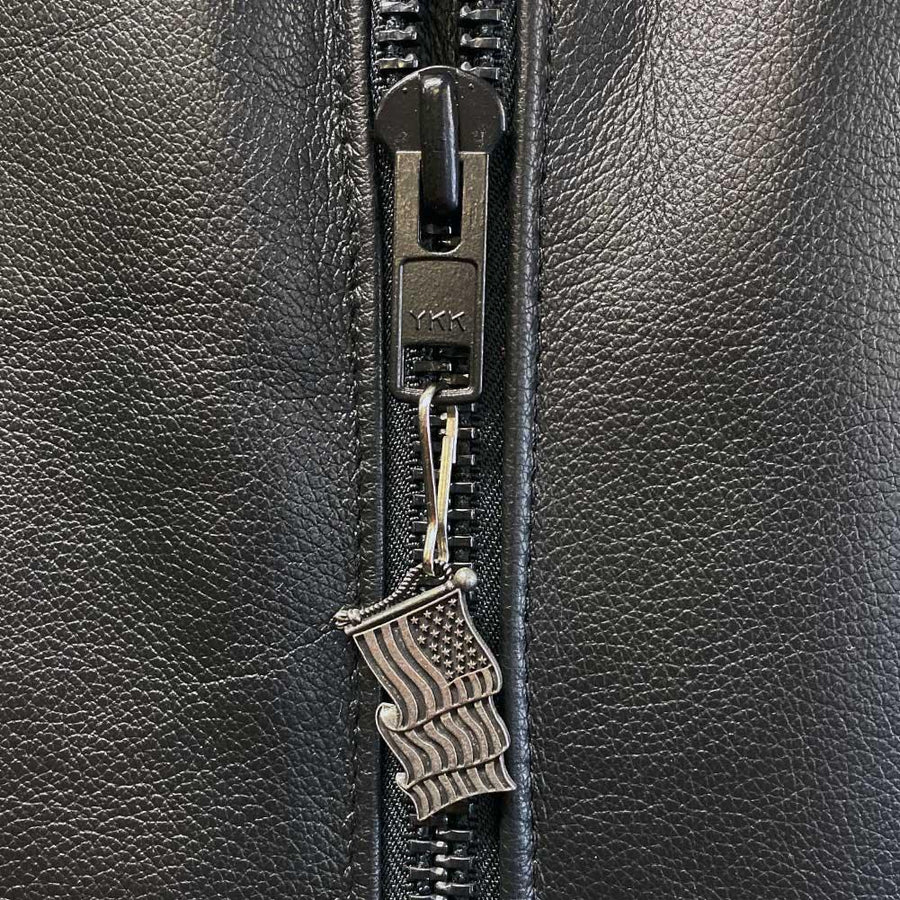 US Flag Metal Zipper Pull for Jackets | Legendary USA